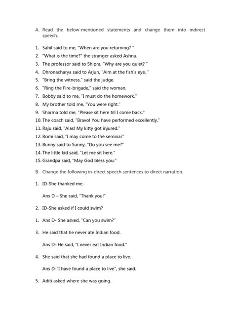 Direct Indirect Ws Pdf Weekly Torah Readings