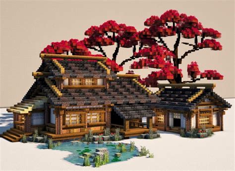 Japan House Minecraft Mincraft Japanese Houses Japanese House Style