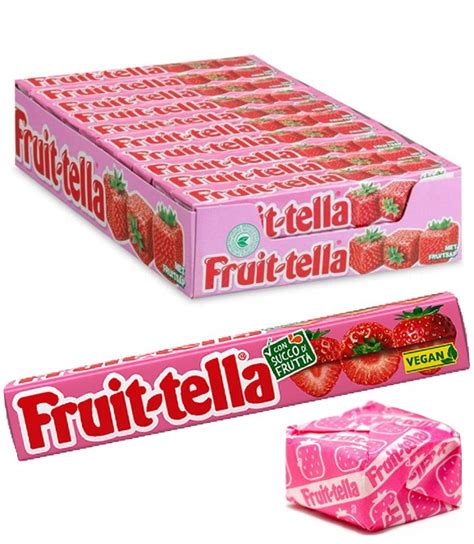 Fruittella Strawberry Candy Vegan Stick X 20 Pieces