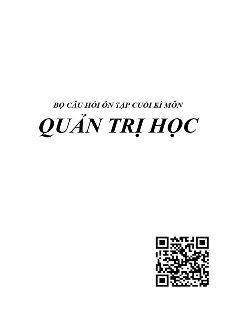 Ôn TẬp CuỐi KÌ Qth Pdf