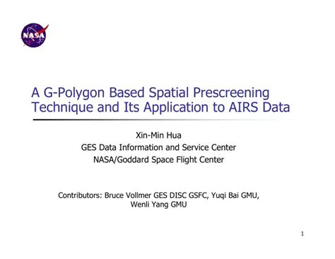 Ppt A G Polygon Based Spatial Prescreening Technique And Its