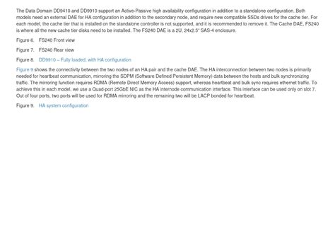 Ha Configuration Dell Powerprotect Data Domain Dd9410 And Dd9910