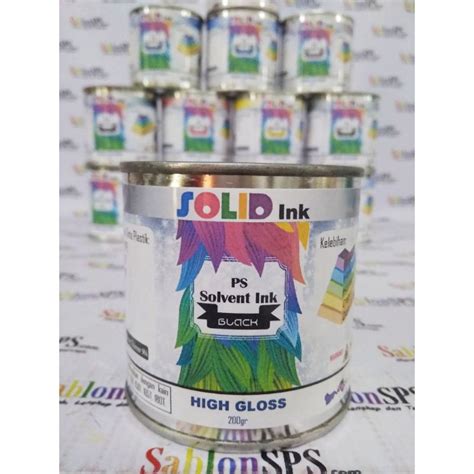 Jual Tinta Sablon Plastik 200gr Black Hitam Hdpe Pe Pp Basis Minyak