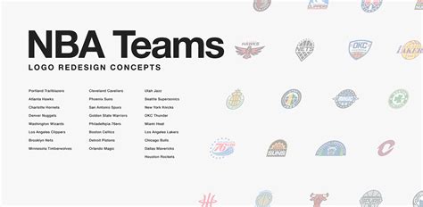 Nba Team Logo Redesigns On Behance