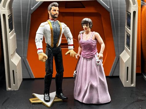 Commander Riker In Dress Uniform And Deanna Troi In Wedding Dress Star