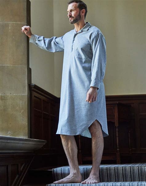 Mens Nightshirts Traditional Cotton Sleepwear British Boxers
