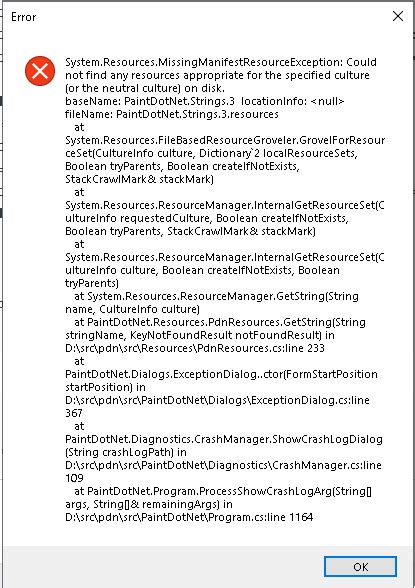 Paint Net Keeps Crashing Troubleshooting Bug Reports Paint NET Forum