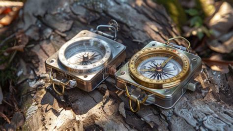 Compact Compasses For Portable Use Stock Illustration Illustration Of Outdoor Small 314656983