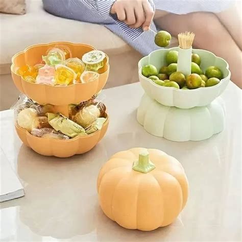 Wadah Tempat Permen Bentuk Labu Pumpkin Candy Boxtoples Labu Piring