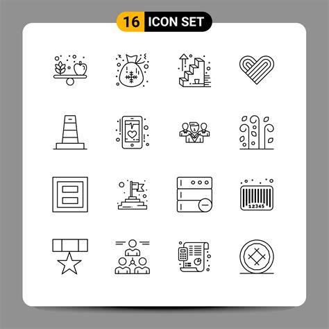 16 User Interface Outline Pack Of Modern Signs And Symbols Of Under Construction Business