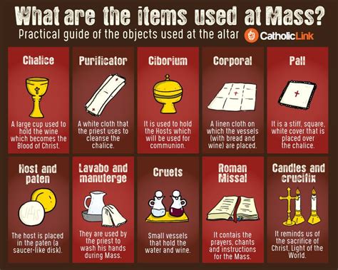 What Are The Items Used At Mass Practical Infographic To Guide You