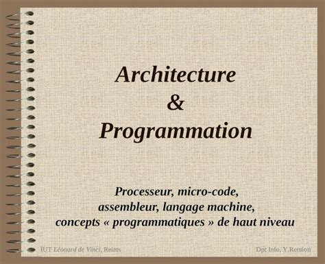 Ppt Iut Léonard De Vinci Reimsdpt Info Yremion Architecture