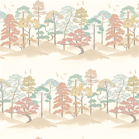 Kigi By Ohpopsi Blush And Seafoam Wallpaper Wallpaper Direct