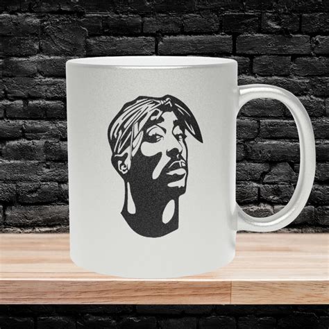 Tupac Shakur T Gold Or Silver Hip Hop Mug Etsy