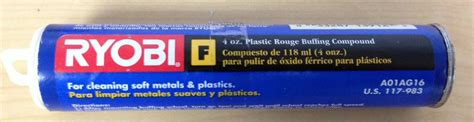 Ryobi 4 Oz Plastic Rouge Buffing Compound Tube Type F