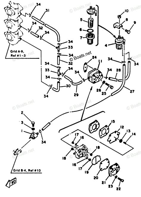 Yamaha Outboard 1985 Oem Parts Diagram For Fuel System