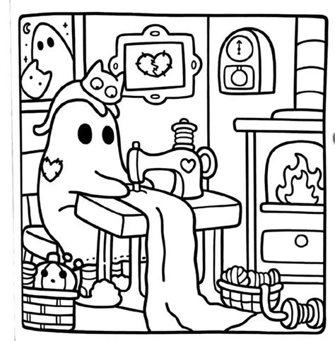 Kleurplaat Spooky Cutie Coloring Books Detailed Coloring Pages Cute
