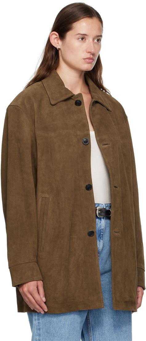 Coor Brown Suede Car Jacket Coor