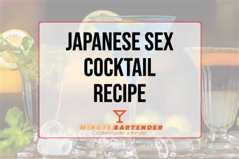 Sake Based Cocktails Minute Bartender