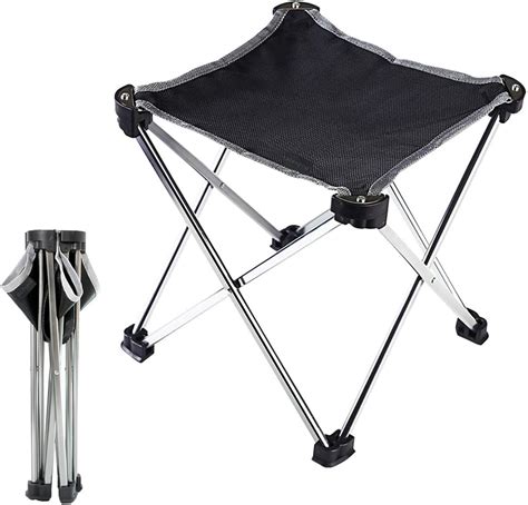 Hodeacc Kleiner Tragbarer Klapphocker Mini Camping Klappstühle