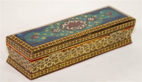 Micro Mosaic Moorish Inlaid Jewelry Pen Box For Sale At 1stdibs