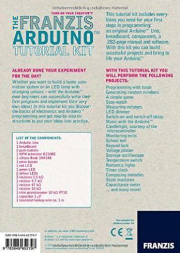 arduino uno smd franzis the arduino tutorial kit günstig kaufen