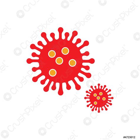Bacteria Microbes And Viruses Logo Vector Icon Illustration Design