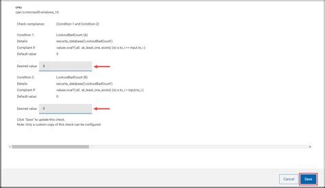 Modifying Check Parameters