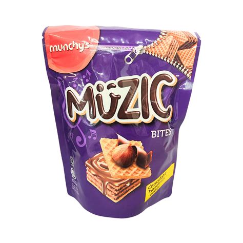 Munchys Muzic Bites Chocolate Hazelnut Wafer 180g