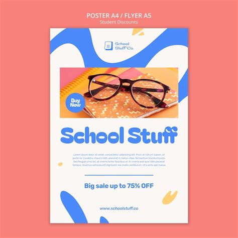 Free Psd Student Discounts Template Design