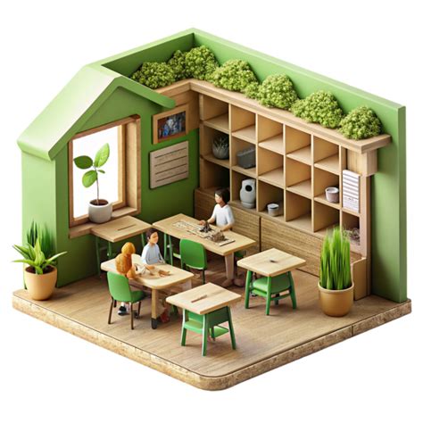 Eco Friendly Classroom Design Sustainable Learning Space 54585979 Png