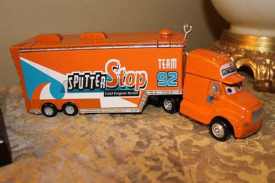 Disney Pixar Cars Custom Sputter Stop 92 Semi Truck Hauler 252227571