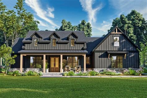 3 Bed Modern Farmhouse Plan Under 2500 Square Feet With Two Bonus Rooms