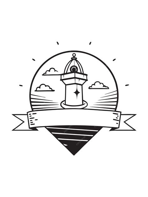 Lighthouses With Vintage Nautical Compasses And Sea Ship Helm Vector