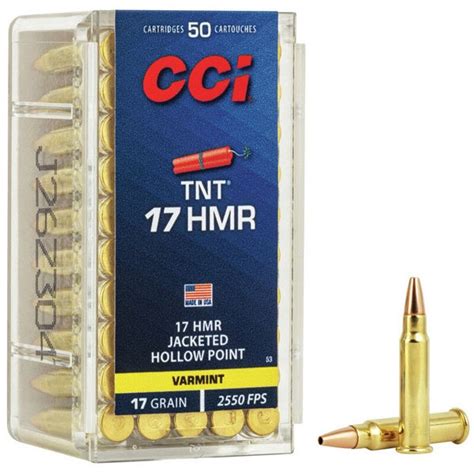 Cci 17 Hmr Ammunition Cci959cccase 17 Grain Vnt Polymer Tip 2000 Rounds