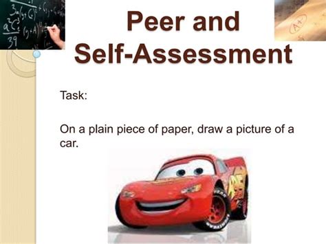 Self And Peer Evaluation Ppt