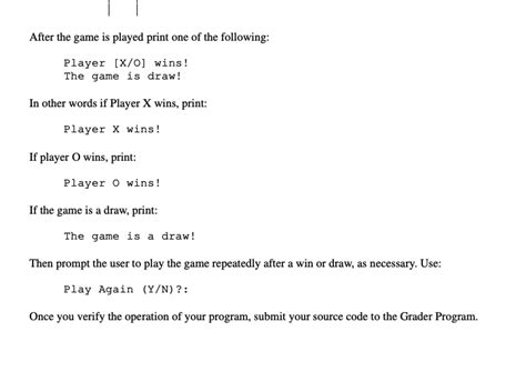 Solved Write A Program That Allows Two Players To Play The