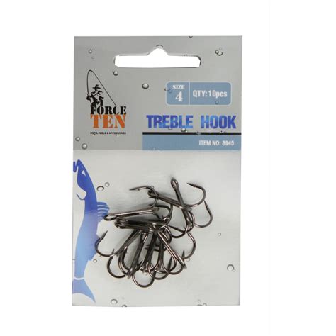 Force Ten Treble Hooks 5 Pack Fishing R Us Pty Ltd