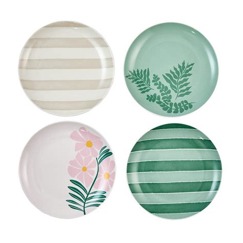 Alex Liddy Harley Set Of 4 Side Plates 20cm House