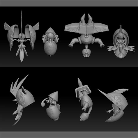 Stl File Pokemon Tapu Koko Tapu Bulu Tapu Lele Tapu Fini 🐉 ・3d Printing Model To Download・cults