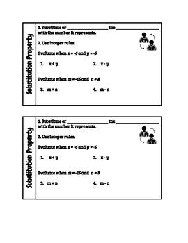 Substitution Property INB By MathNMama TPT