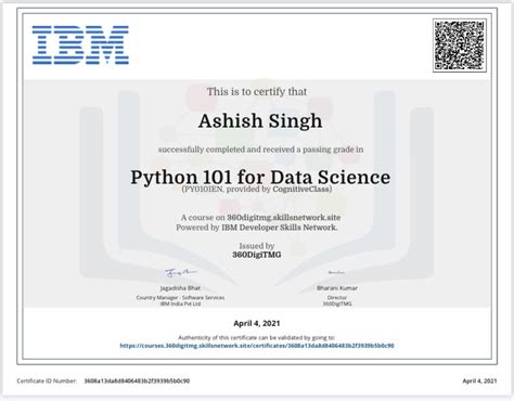 Got The Ibm Certificate For Python I Am Very Thankful To All The Staff