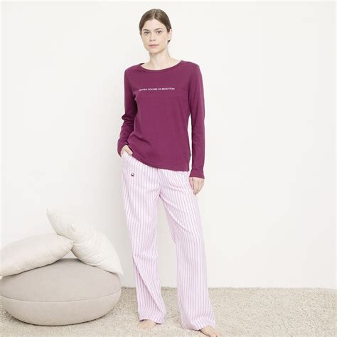 Benetton Pijama 100 Algodón Mujer Benetton Falabella Chile