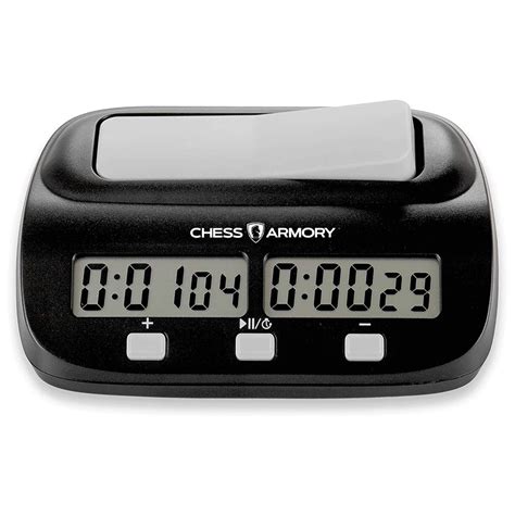 Chess Armory Digital Chess Clock Portable Timer With Tournament And Bo