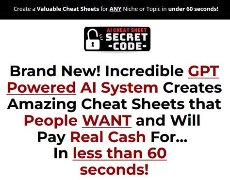 Free Access Cheat Sheet Ai Code