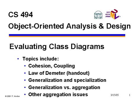 CS ObjectOriented Analysis Design Evaluating Class Diagrams