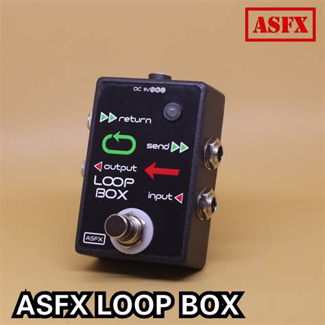 Jual Asfx Loop Box Efek Ab Switch True Bypass Looper Untuk Gitar Dan
