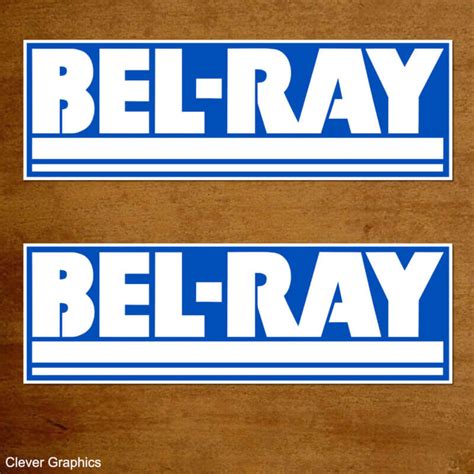 Bel Ray Lubricants Stickers Pair Of Classic Bel Ray Decals