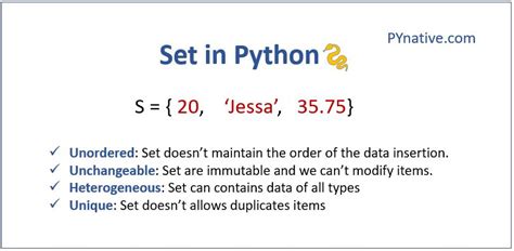 sets in python pynative