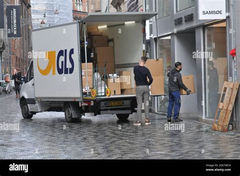 Copenhagen Denmark 17 August 2021gls Delivery Van Delivery Good